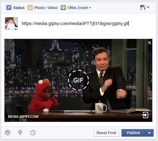 Ghid postare imagine GIF (animata) pe Facebook - Ceauru.ro